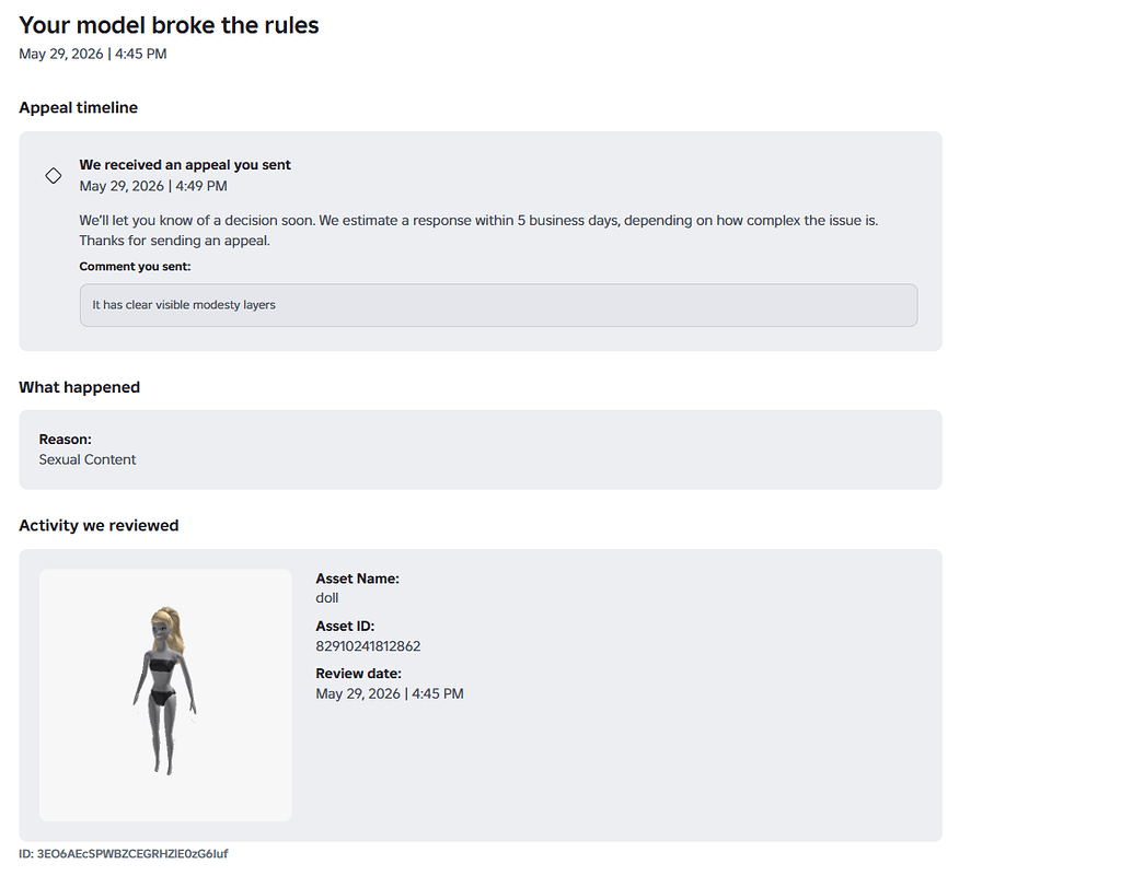 What makes this a sexual content violation? - Studio Bugs - Developer ...