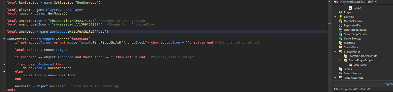 Help me... The cursor icon aint changing (PLEASE HELP) - Scripting ...