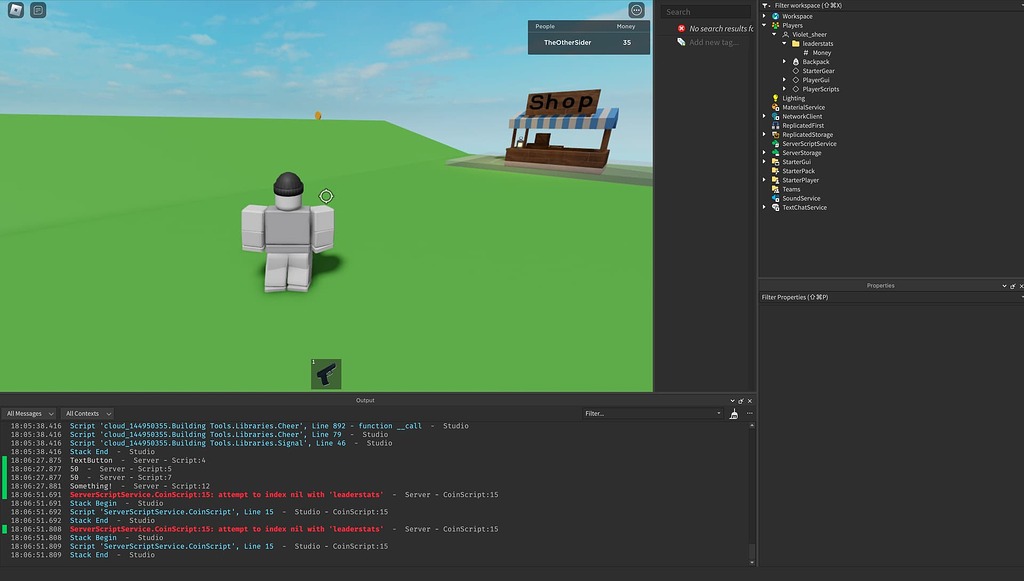 Issue with money script/coin script - Scripting Support - Developer ...
