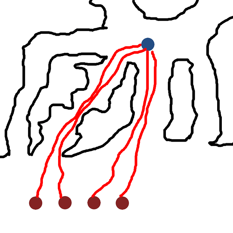 How to get all possible paths to a player/part using pathfinding ...