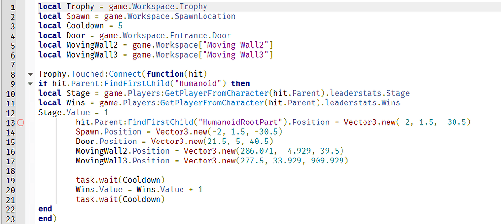Debounce Troubles - Scripting Support - Developer Forum | Roblox