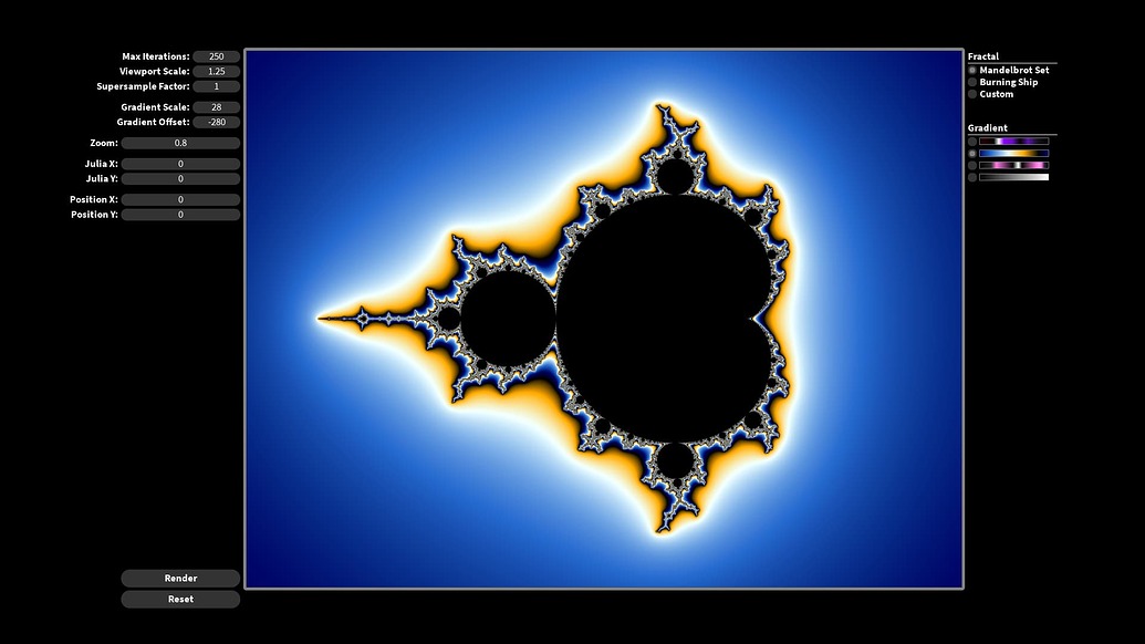 Custom fractal viewer / fractal image generator in Roblox - Creations ...
