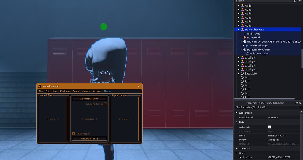 Moon animator not detecting rig - Art Design Support - Developer Forum ...