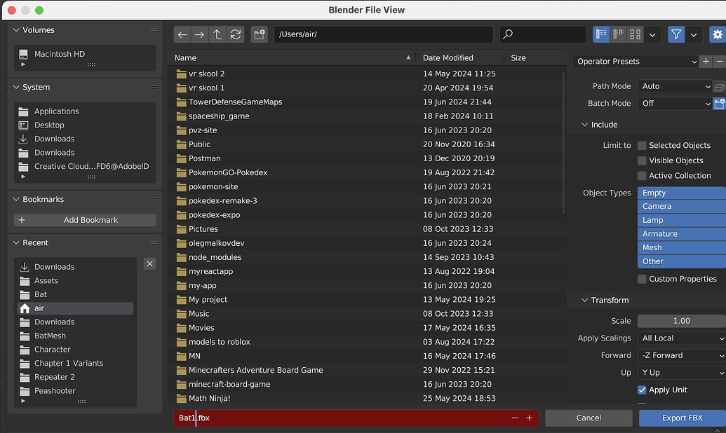 Meshes Are Importing Without Rigs - Art Design Support - Developer ...