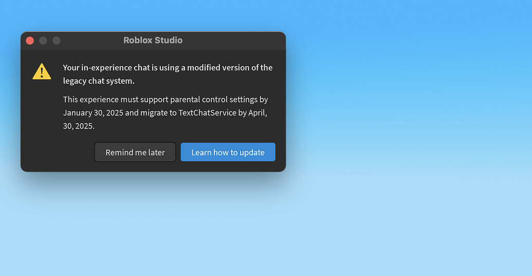 How to switch from Legacy to TextChatService - Scripting Support ...