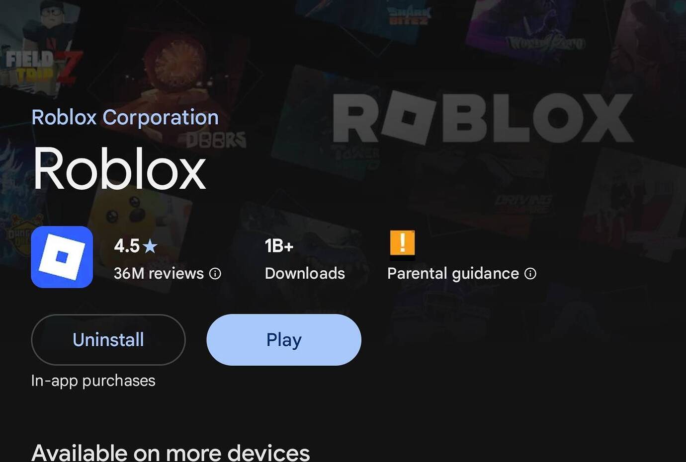 Roblox Android app shows upgrade prompt despite being fully up-to-date ...