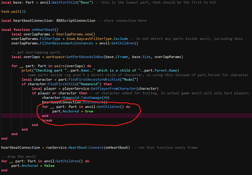 [HELP] Anvil disappears/hits too fast due to goofy client replication - Scripting Support ...
