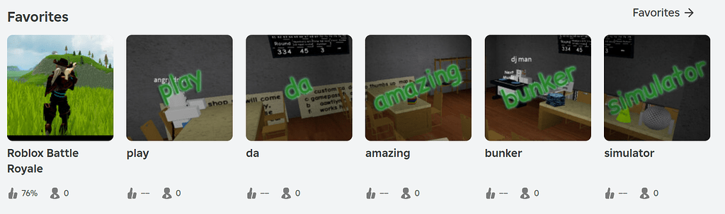 Issue with displaying favorite experiences which have their UniverseIDs ...