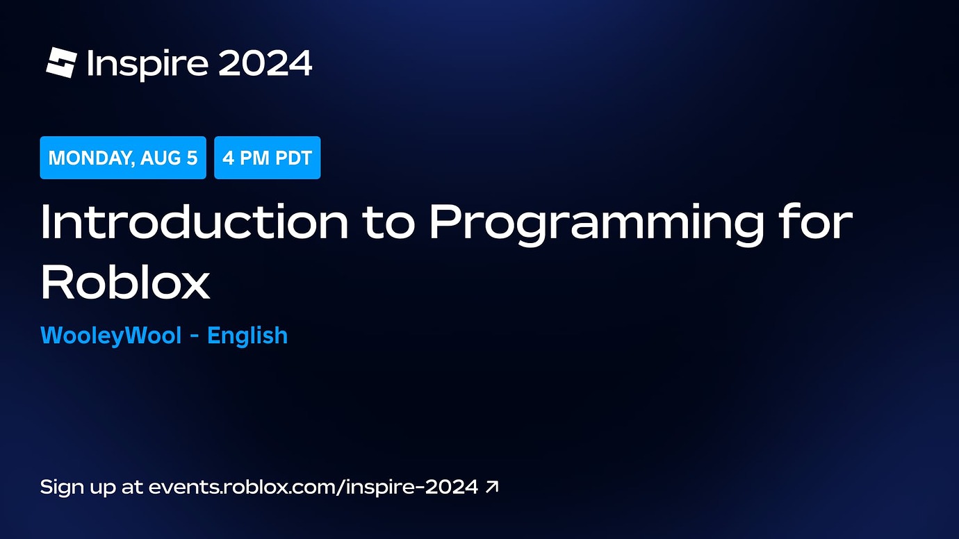 Roblox Inspire 2024 - Community & Events - Developer Forum | Roblox