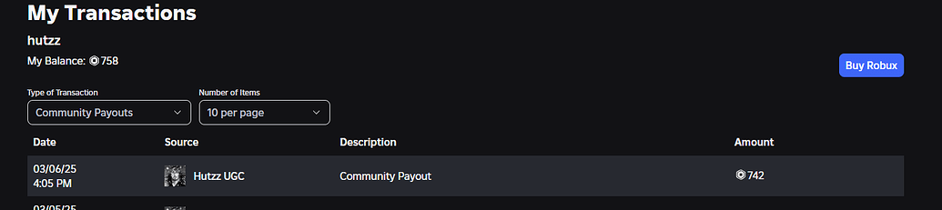 Group Payout Robux never received - Roblox Application and Website Bugs ...