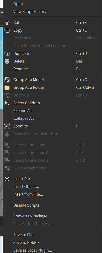 Contextual Menu to big - Platform Usage Support - Developer Forum | Roblox