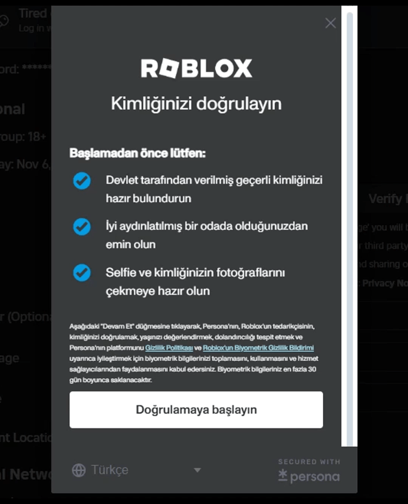 ID Verification Fails on Roblox Despite Successful Persona Verification ...