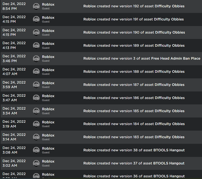 Roblox in my Audit Log, 15 pages worth - Platform Usage Support ...