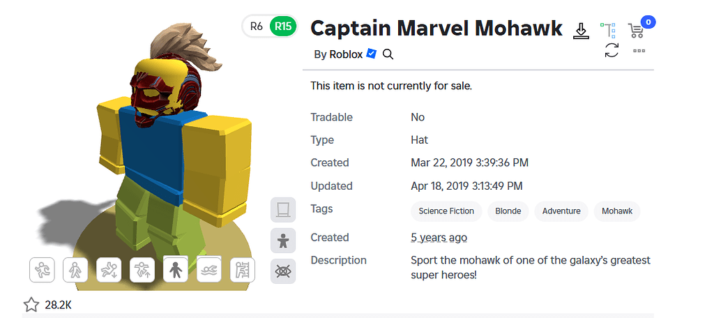 Positioning issue with Captain Marvel Mohawk - Catalog Asset Bugs ...