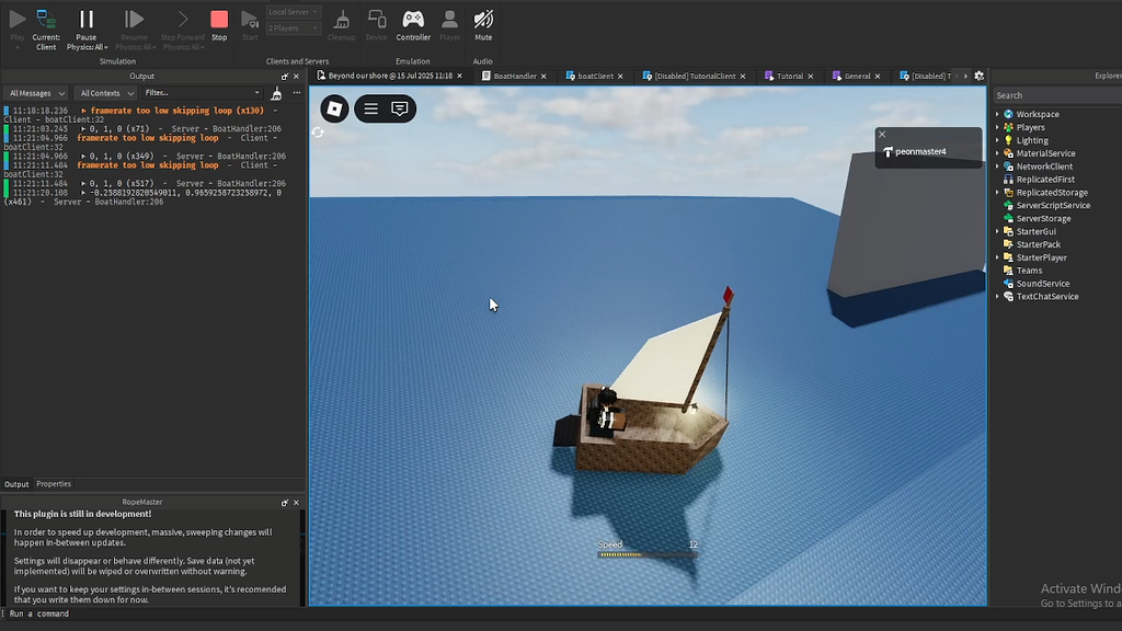 Create a boat that slides on parts - Scripting Support - Developer Forum | Roblox