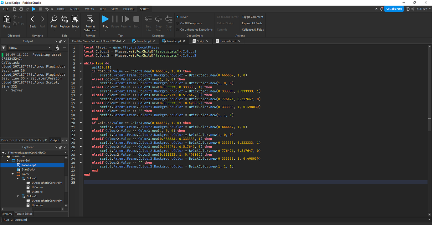Color3 Value to String Value - Scripting Support - Developer Forum | Roblox