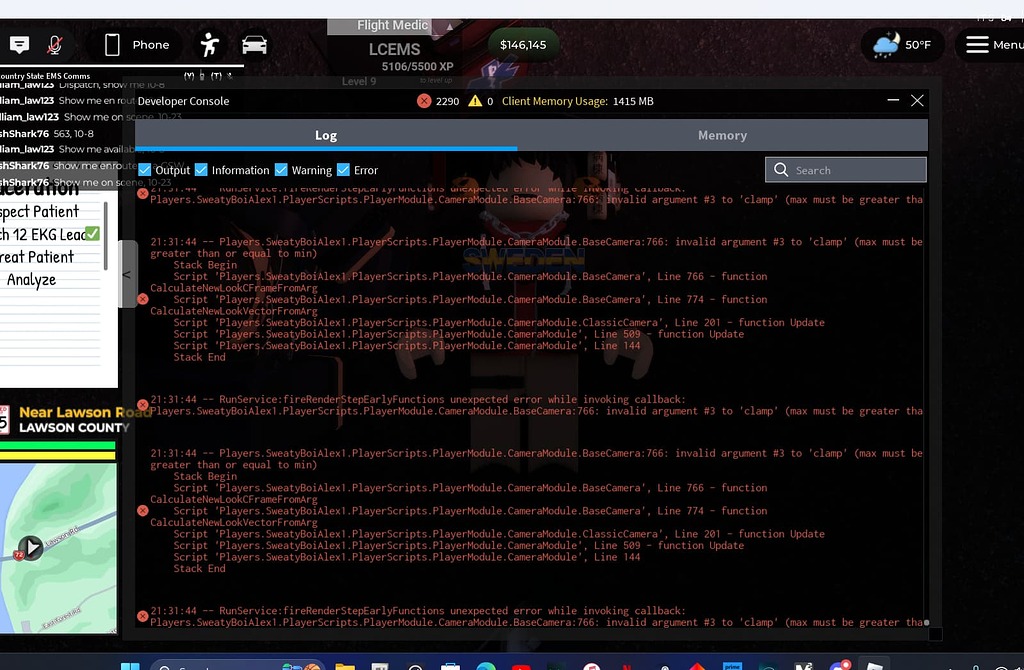 BaseCamera CoreScript erroring after changing CurrentCamera properties - Engine Bugs - Developer ...