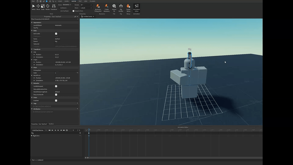 How do I animate tools - Art Design Support - Developer Forum | Roblox