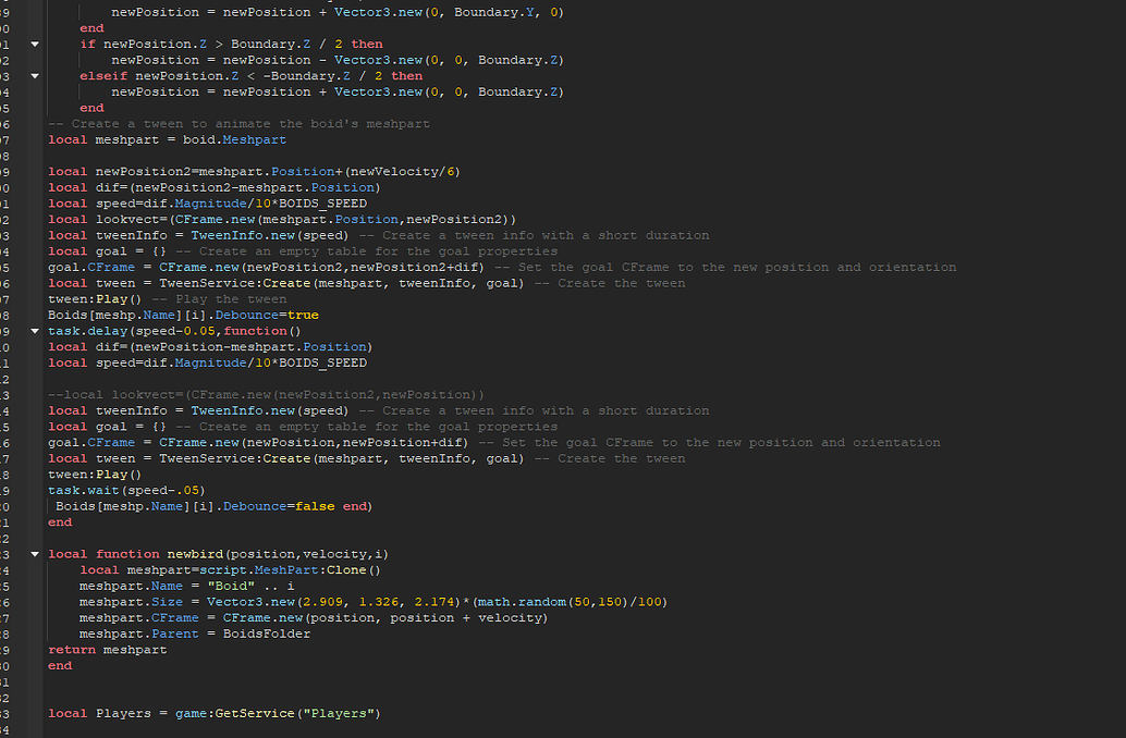 "Boids" Flocking Swarming Simulation Luau Algorithm - Library Animated ...
