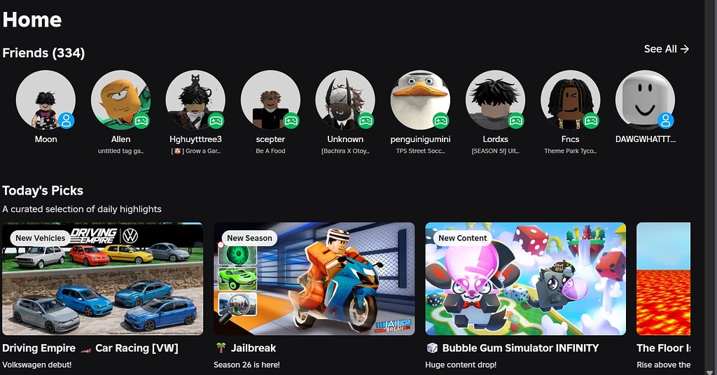 Activity status not showing up - Roblox Application and Website Bugs ...