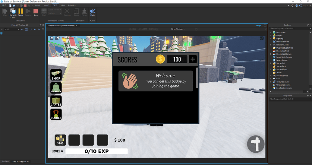 【Open-Source】 UI, Data save, leaderstats, shop, badge scripts ...