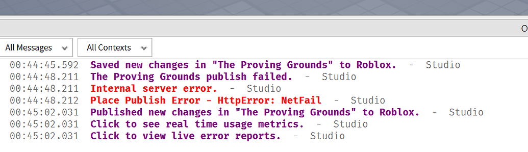 I keep getting error HTTP 500: Internal Server Error intermittently in Studio - Studio Bugs ...