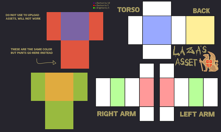 Roblox Clothing Overall Guide | Paint.net [OUTDATED - JAN 2024 ...