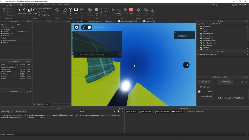 Making camera like Hellmet - Scripting Support - Developer Forum | Roblox