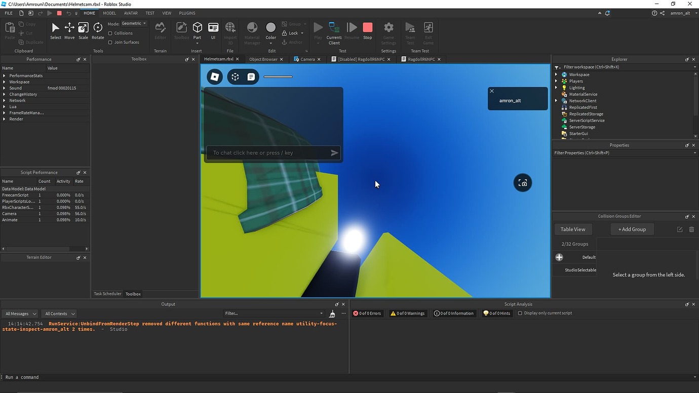 Making camera like Hellmet - Scripting Support - Developer Forum | Roblox