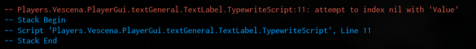Accessing values from Table is Nil - Scripting Support - Developer ...