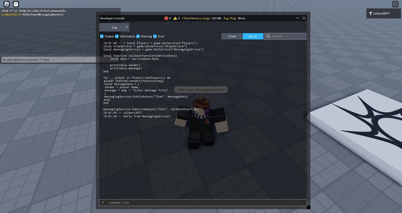 Issue with my script trying to emit message across multiple servers? - Scripting Support ...
