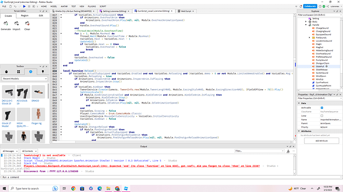 Weird Scripting Error Please Help Scripting Support Developer