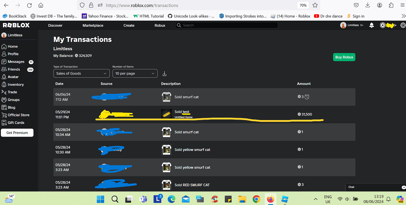 Robux not going into Transactions from Gamepasses - Platform Usage Support - Developer Forum ...