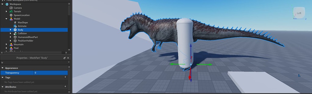 Custom mesh floating after stepping off of one wedge onto another - Scripting Support ...