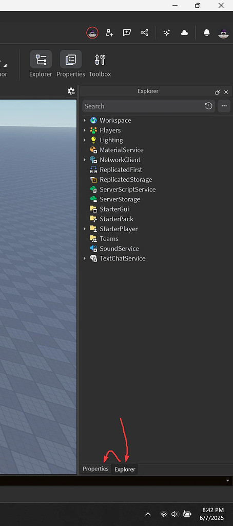 Explorer and properties tab do not save place when when docked together - Studio Bugs ...
