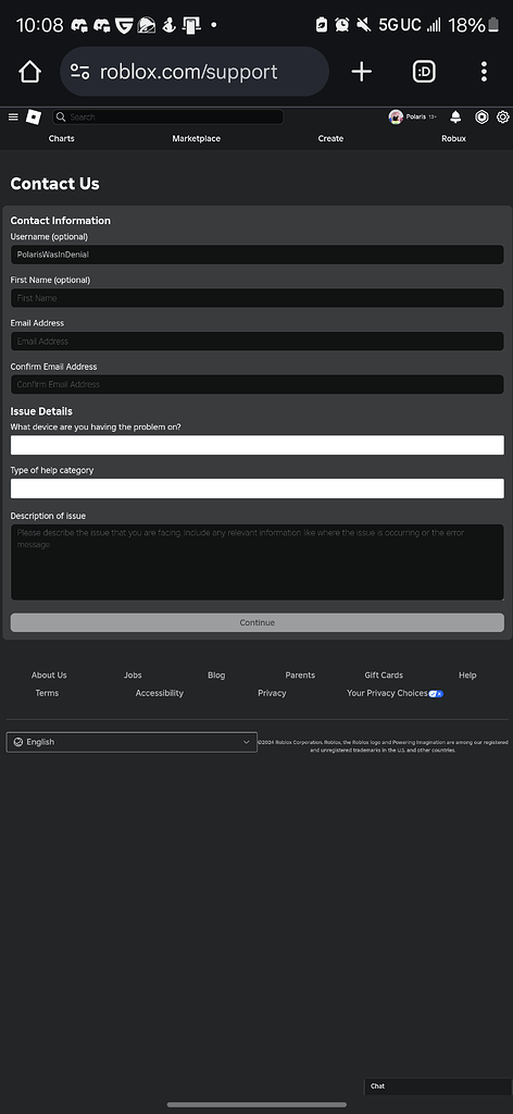 'Contact Support' form drop-down boxes do not respect site theme ...