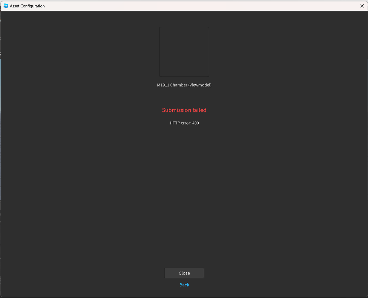 Cannot Upload MP3 Audio via Creator Dashboard: Asset creation failed. Please try again later ...