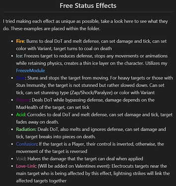 [10 Effects!] Thunder's Status Effect System | Apply unique effects to deal damage over time ...