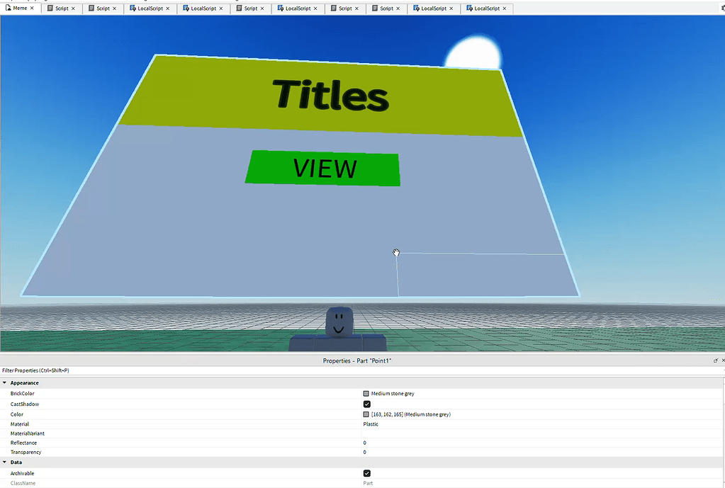 How would I go about tweening the camera around a point? - Scripting Support - Developer Forum ...