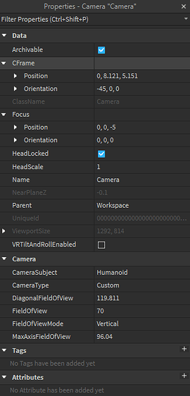 Locked camera in one place - Scripting Support - Developer Forum | Roblox