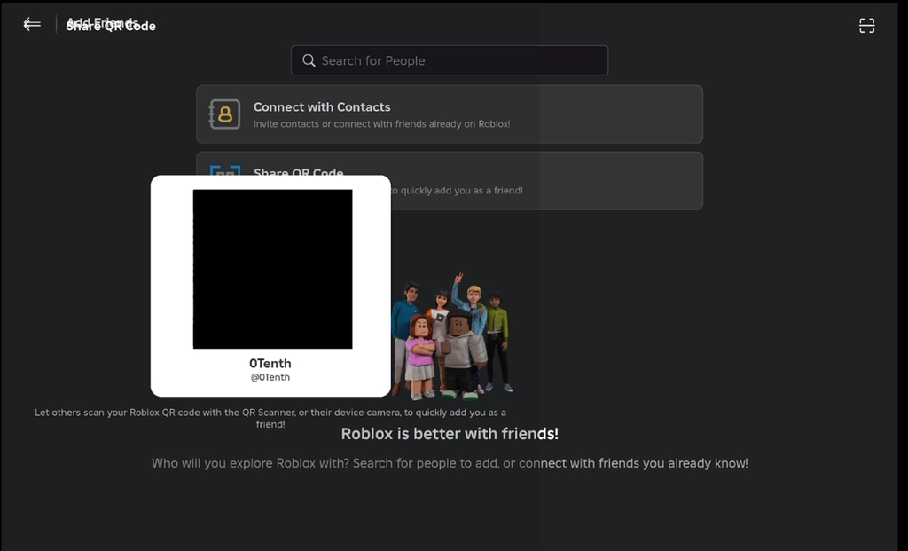 Share QR Code loading has several visible unloaded/overlapping frames ...