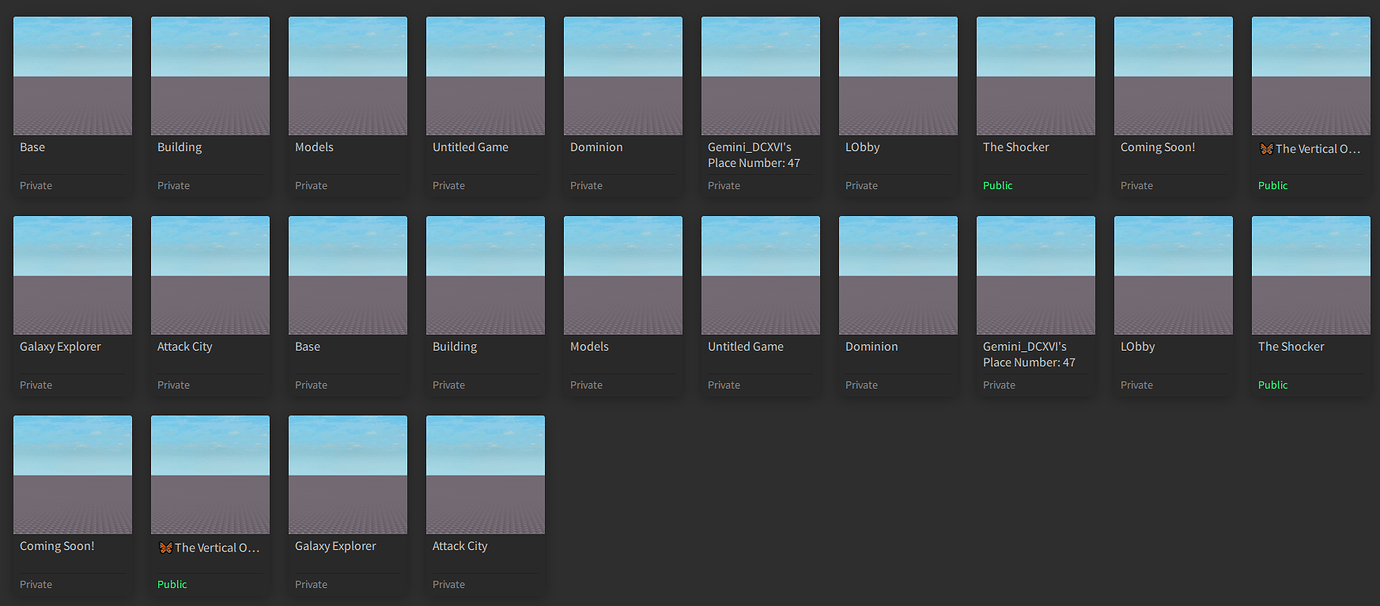 Roblox Studio Displays Duplicate Entries in Game List - Studio Bugs ...