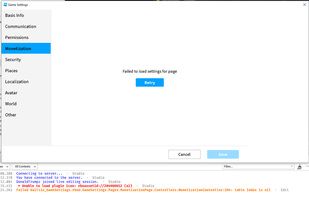 Monetization Page Failure - Platform Usage Support - Developer Forum ...