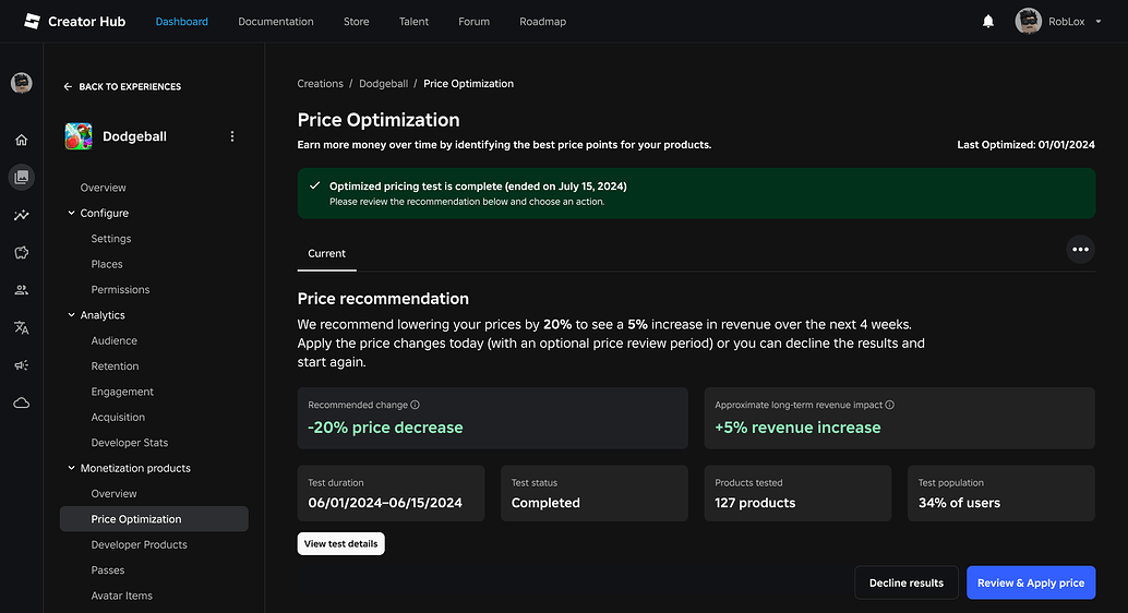 Introducing Price Optimization: Find The Best Prices For In-Experience ...