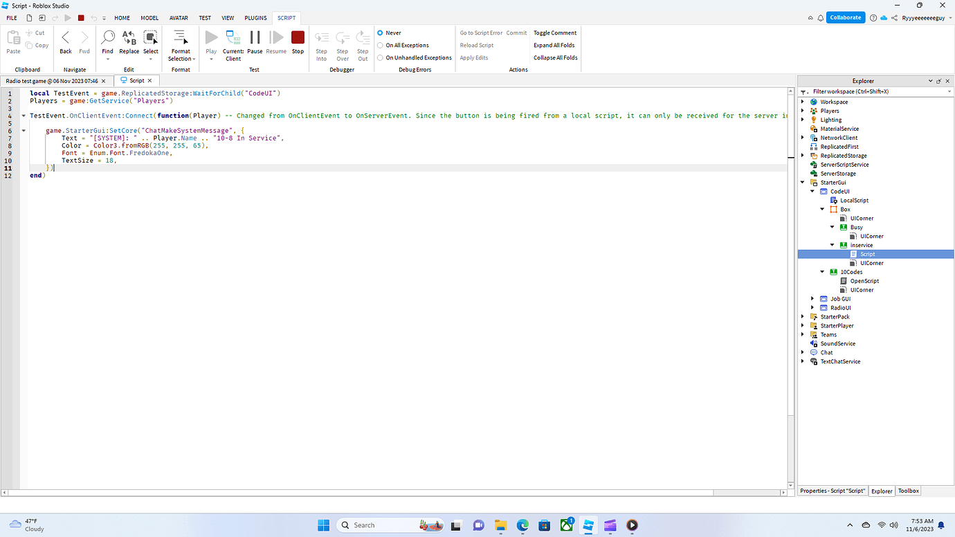 Need help scripting a radio ui - Scripting Support - Developer Forum ...