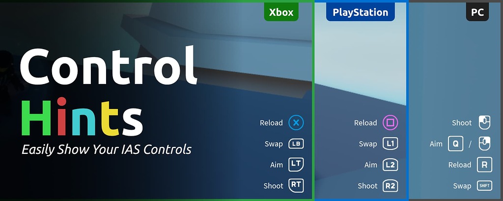 Control Hints: Easily Show Your IAS Controls (PC, Xbox, PlayStation ...
