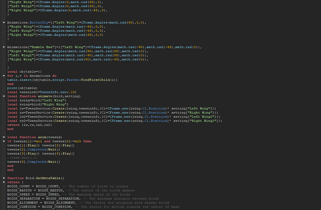 "Boids" Flocking Swarming Simulation Luau Algorithm - Library Animated ...