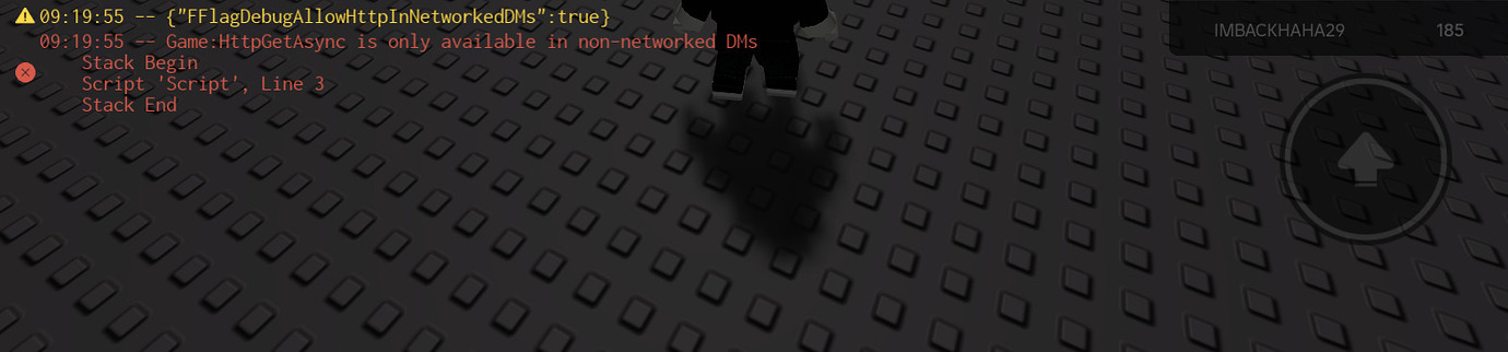 FFlag DebugAllowHttpInNetworkedDMs does not affect game:HttpGetAsync ...