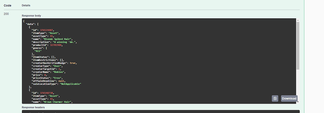 Roproxy catalog API returns 403 - Scripting Support - Developer Forum ...