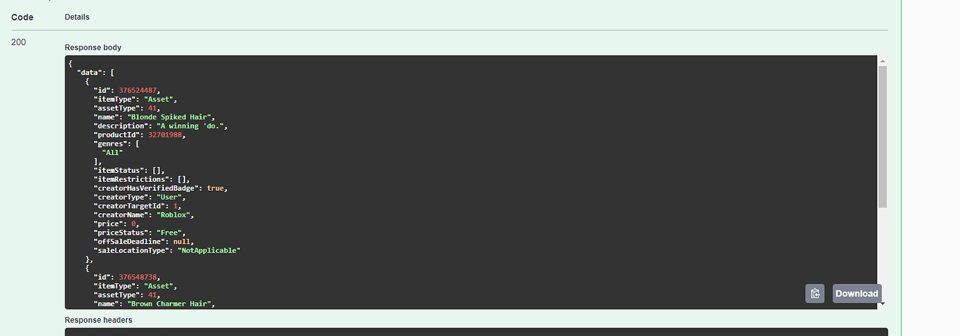 Roproxy catalog API returns 403 - Scripting Support - Developer Forum | Roblox